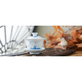 Hand Painted Mini Porcelain Gaiwan 60ml