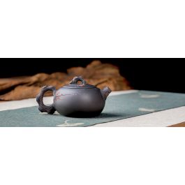 Handmade Jianshui Zitao Pottery Teapot - Plum Flower Xi Shi